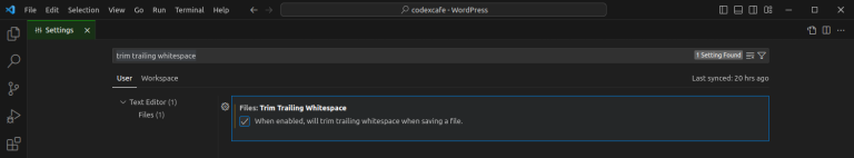 How To Remove Trailing Whitespace In Vs Code Codexcafe
